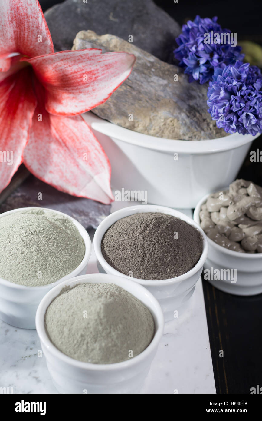 Ancient minerals - luxury face and body spa treatment, clay powder and ...