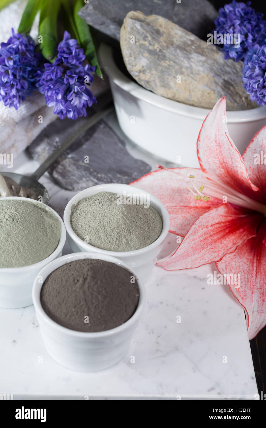 Ancient minerals - luxury face and body spa treatment, clay powder and ...