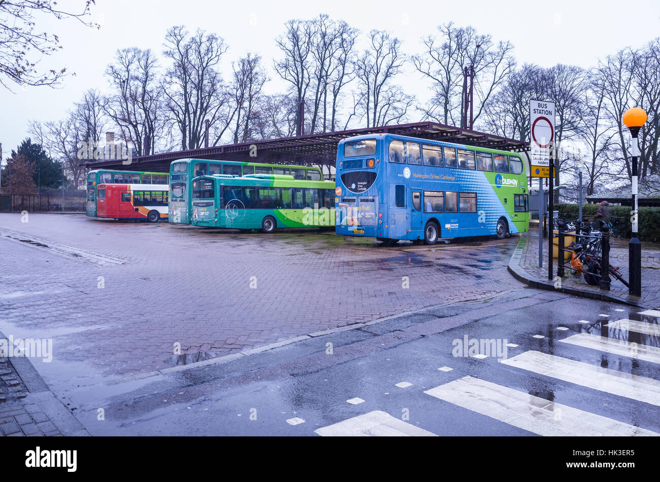 Cambridge bus station Stock Photo - Alamy
