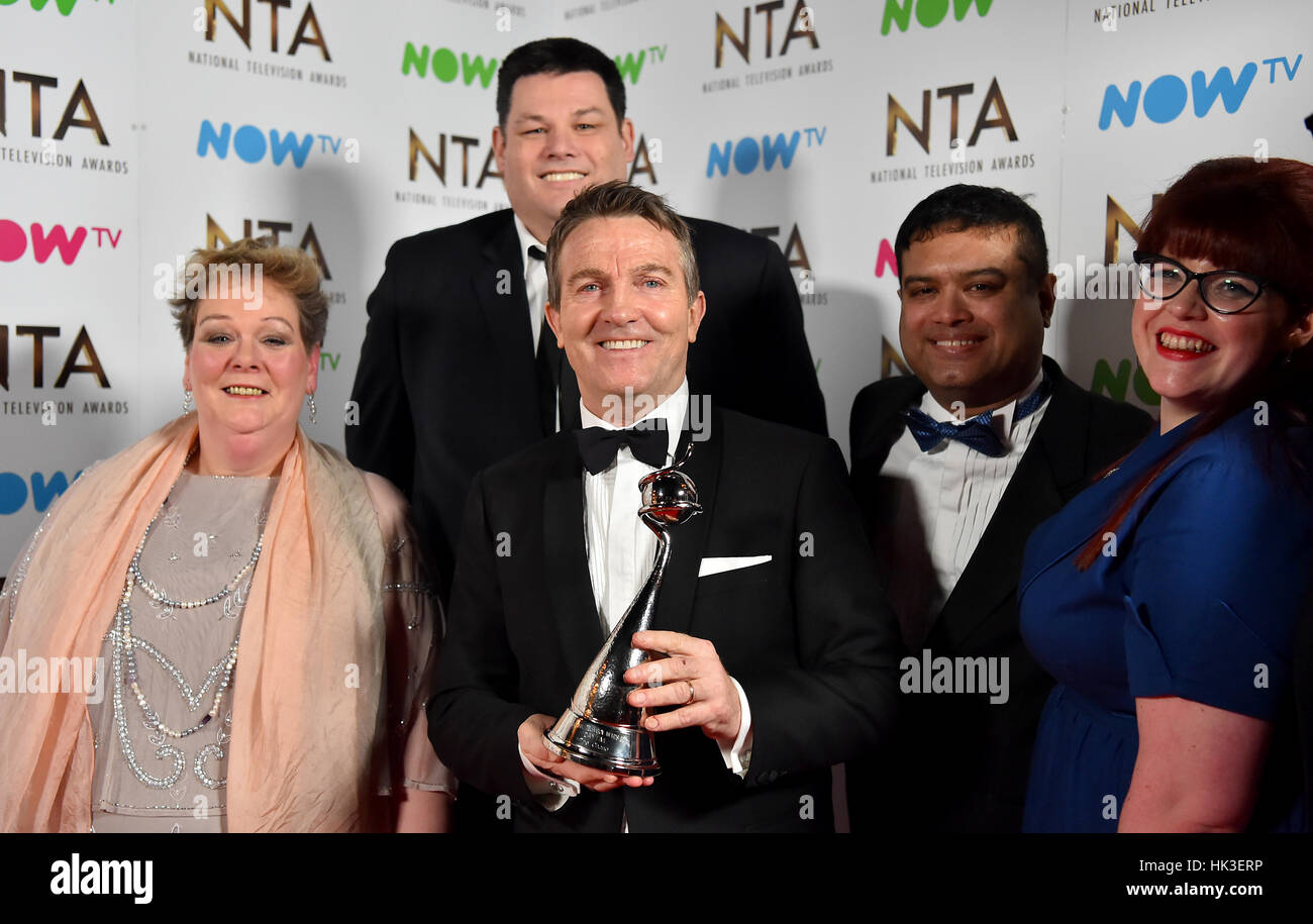 The cast of The Chase attending the National Television Awards 2017 at ...