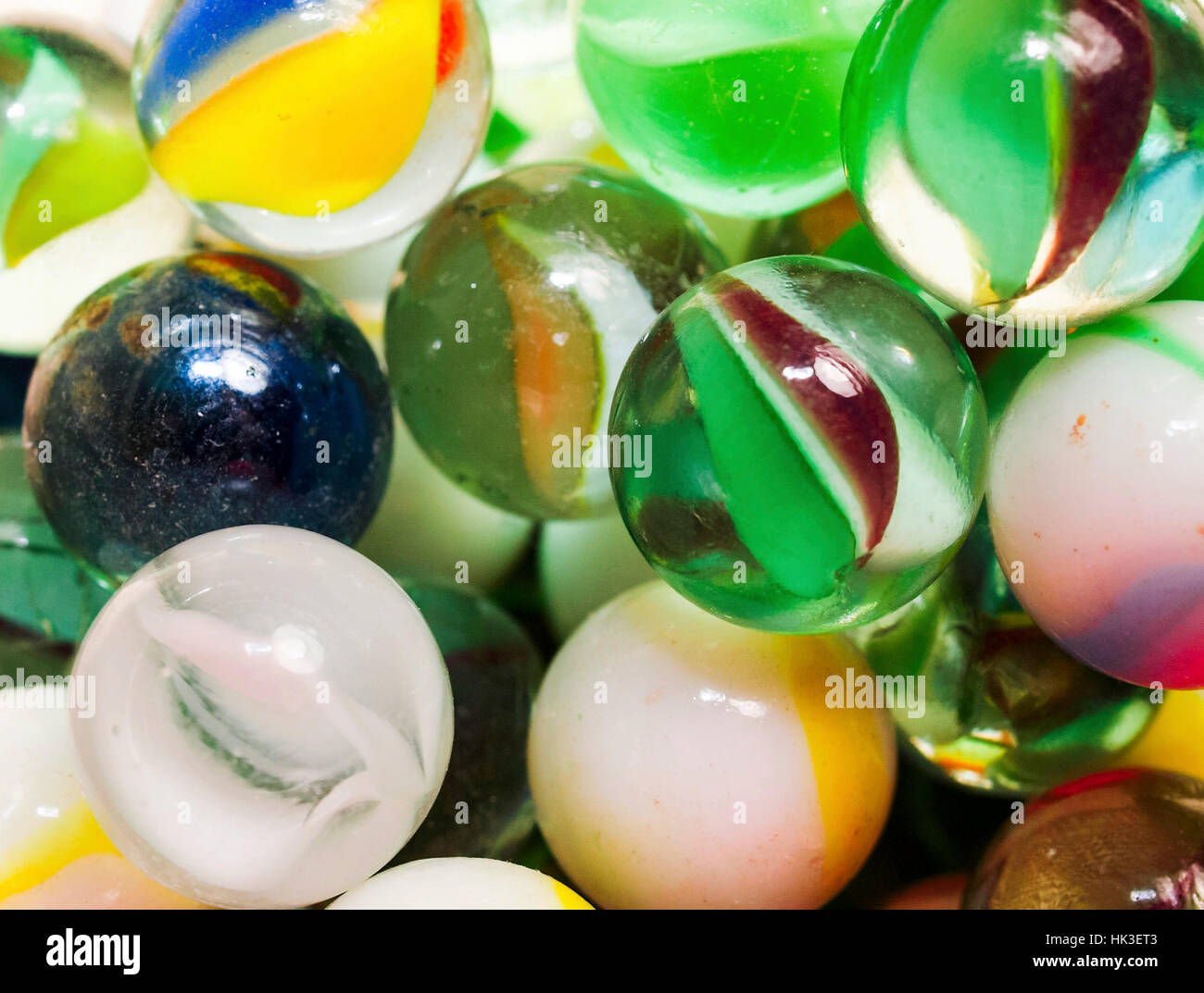 Bunch of Marbles Stock Photo - Alamy