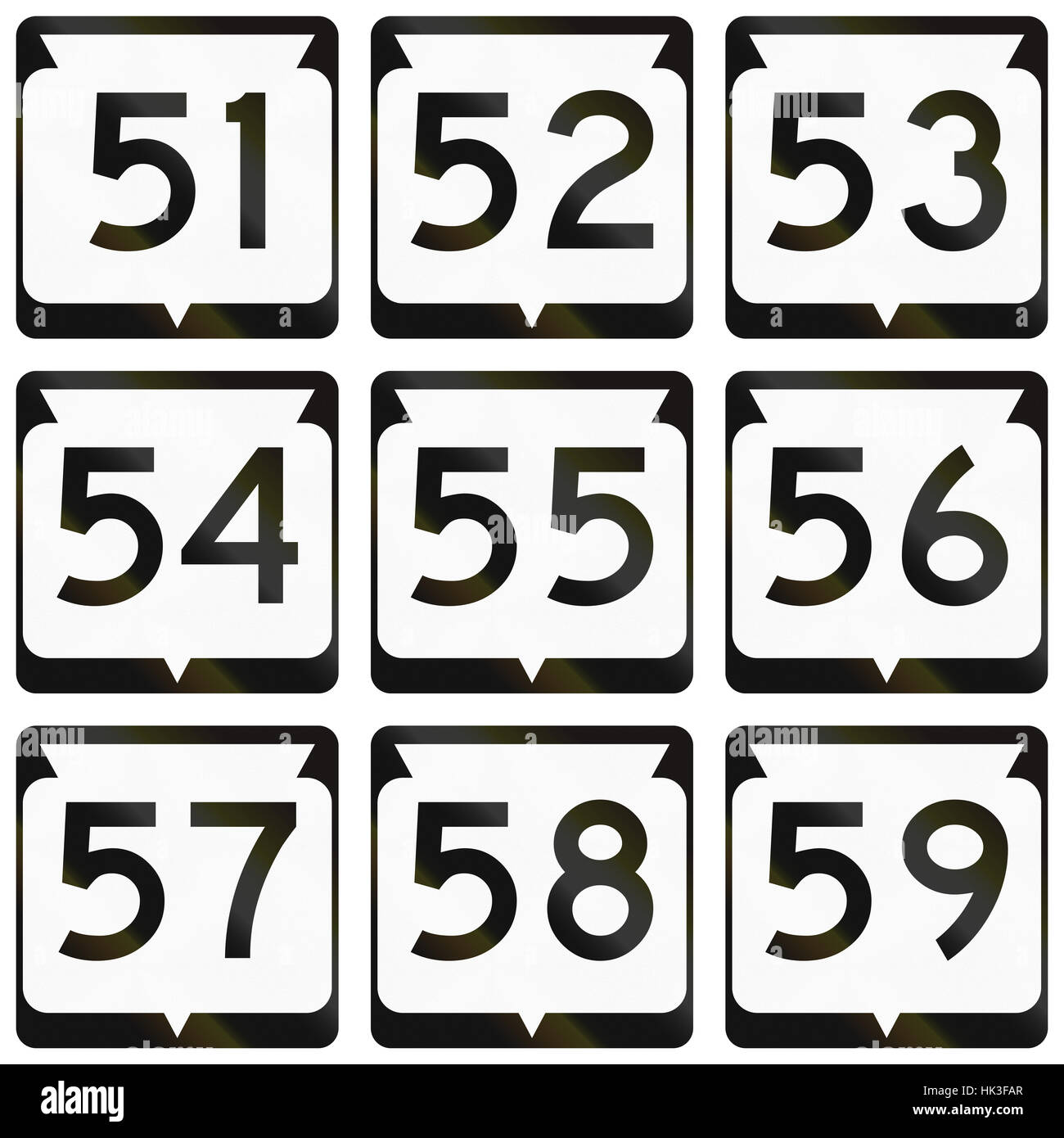Route number 54 marker hi-res stock photography and images - Alamy