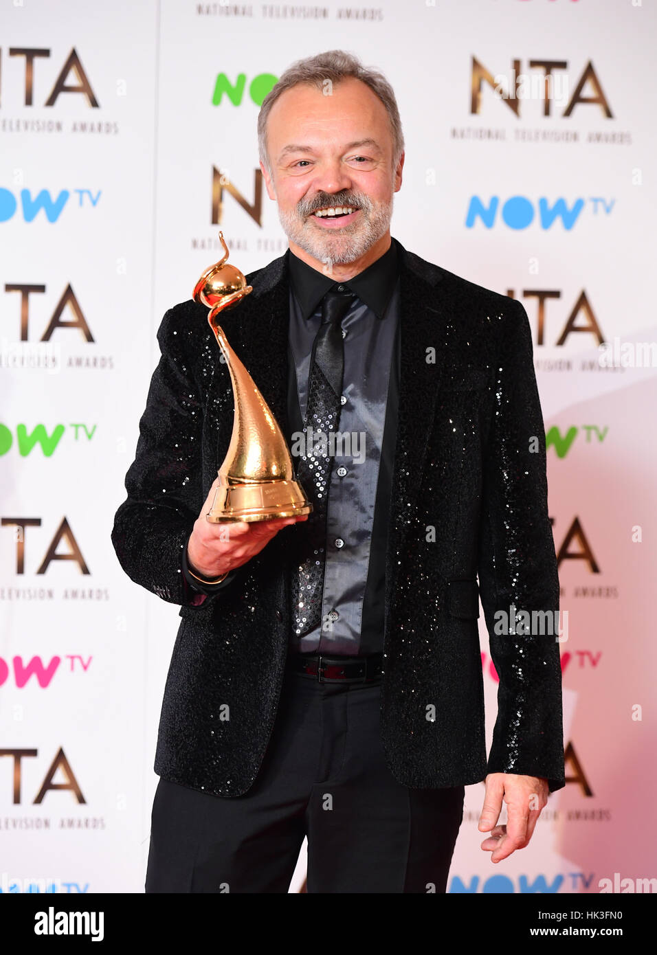 Graham Norton in the press room with the Special Recognition Award at ...