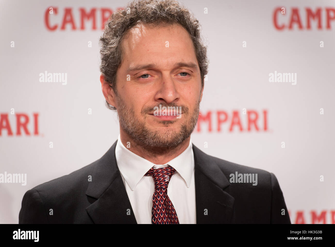 Rome, Italy. 24th Jan, 2017. Claudio Santamaria attends the Red Carpet ...