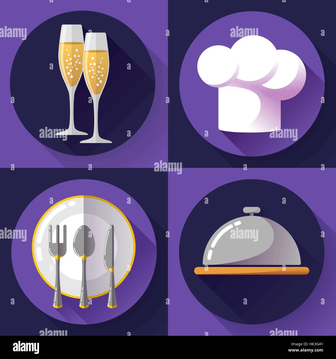 Restaurant plate icon cartoon Stock Vector Images - Alamy