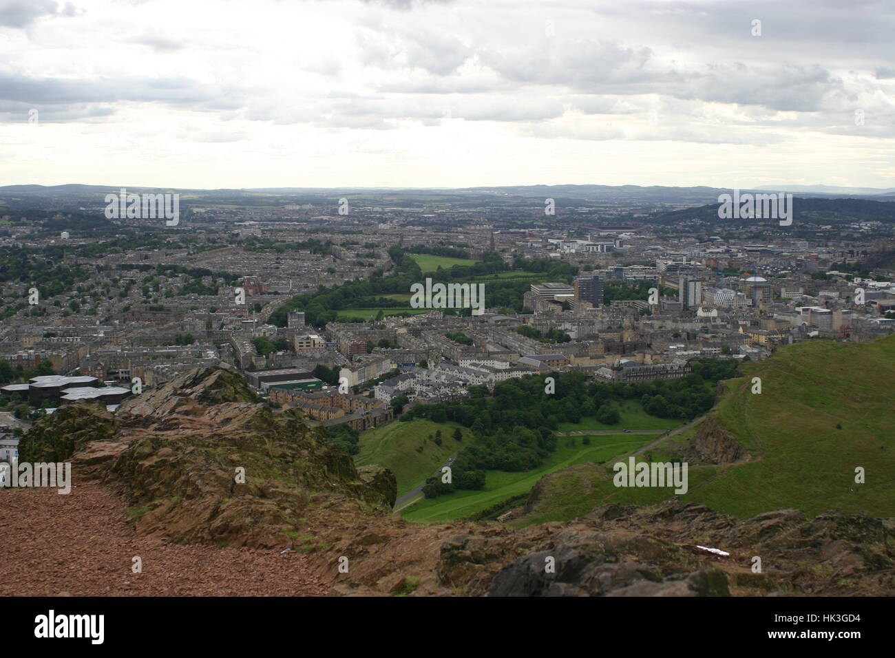 Arthur's Seat Edinburgh Salisbury Crags volcano extinct Leith Firth of ...