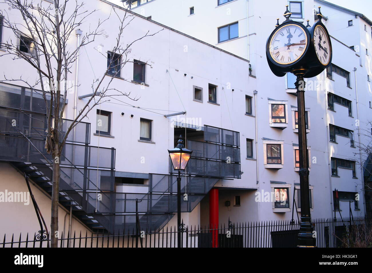 The old Station Clock in Edinburgh Stock Photo - Alamy
