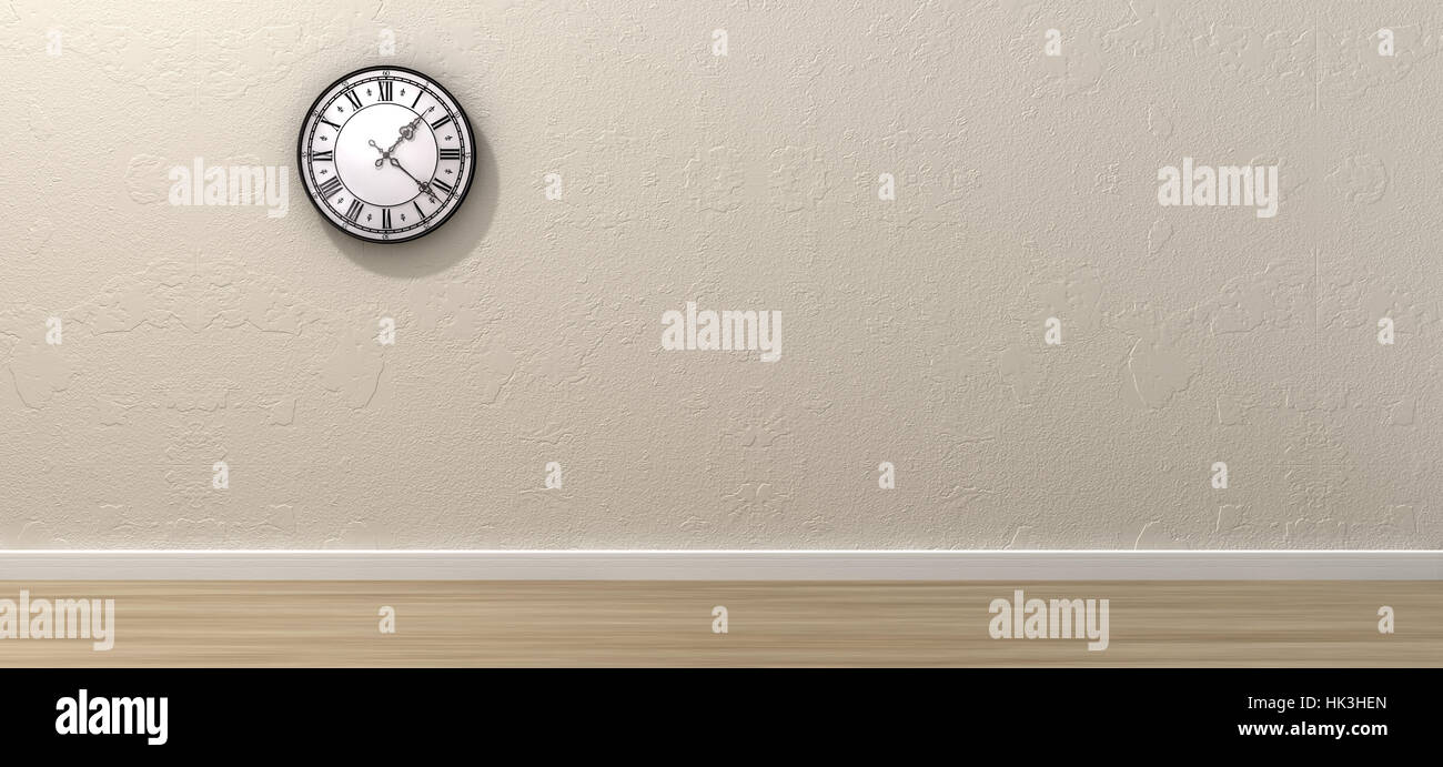 isolated, room, wood, antique, clock, pointer, date, time, time ...