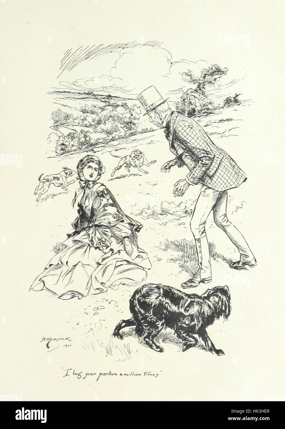 Illustration from 'The Works of G. J. Whyte-Melville' showing the ...