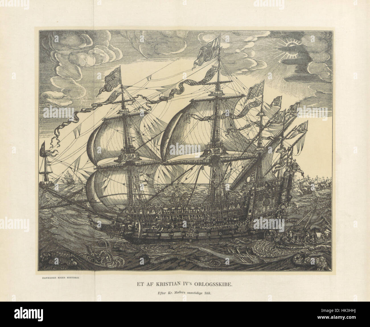 Image taken from page 148 of 'Danmarks Riges Historie', This image shows a page from 'Danmarks ...