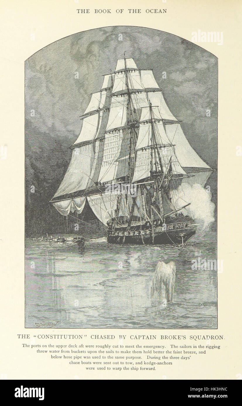 An illustrated page from 'The Book of the Ocean,' showcasing ocean ...