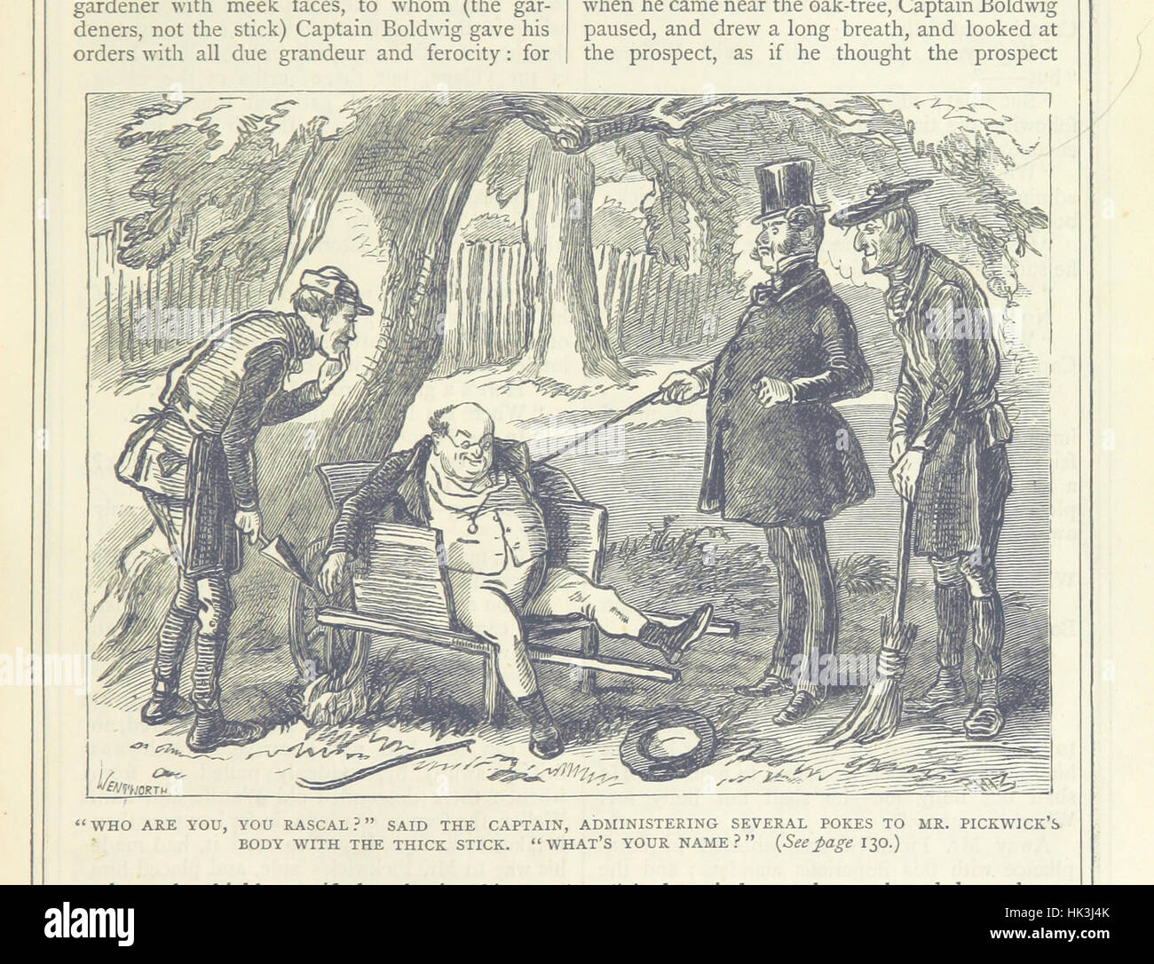 An image from 'The Works of Charles Dickens,' featuring an illustration ...