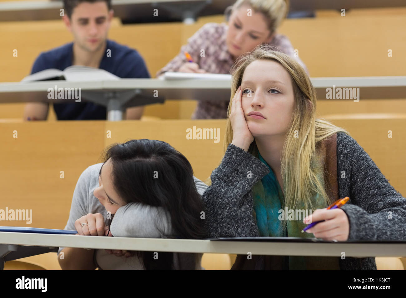 Student sleeping lecture hall hi-res stock photography and images - Alamy