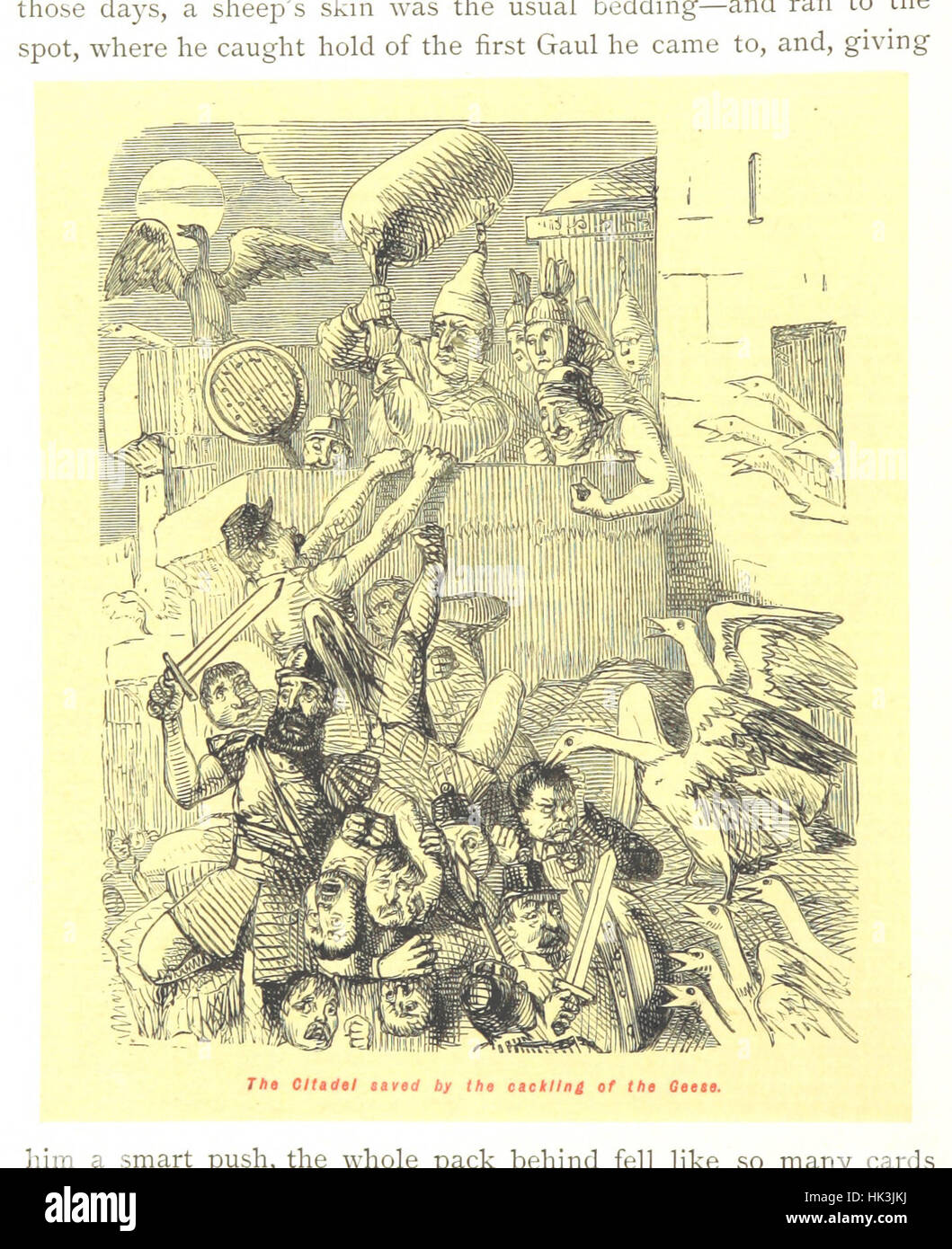 An illustration from 'The Comic History of Rome', humorously depicting ...