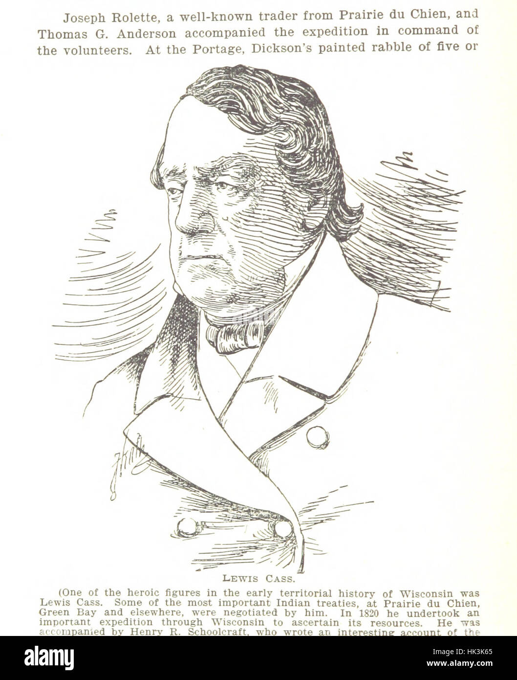 Image from 'Leading Events of Wisconsin History,' focusing on the major ...