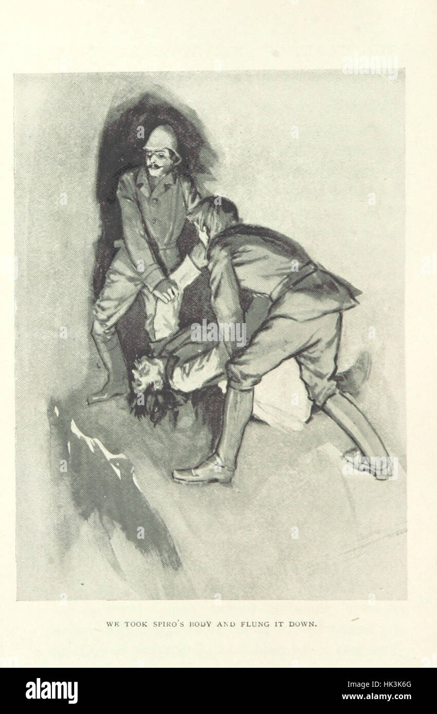 An illustration from 'Phroso,' a romantic novel, depicting scenes from ...