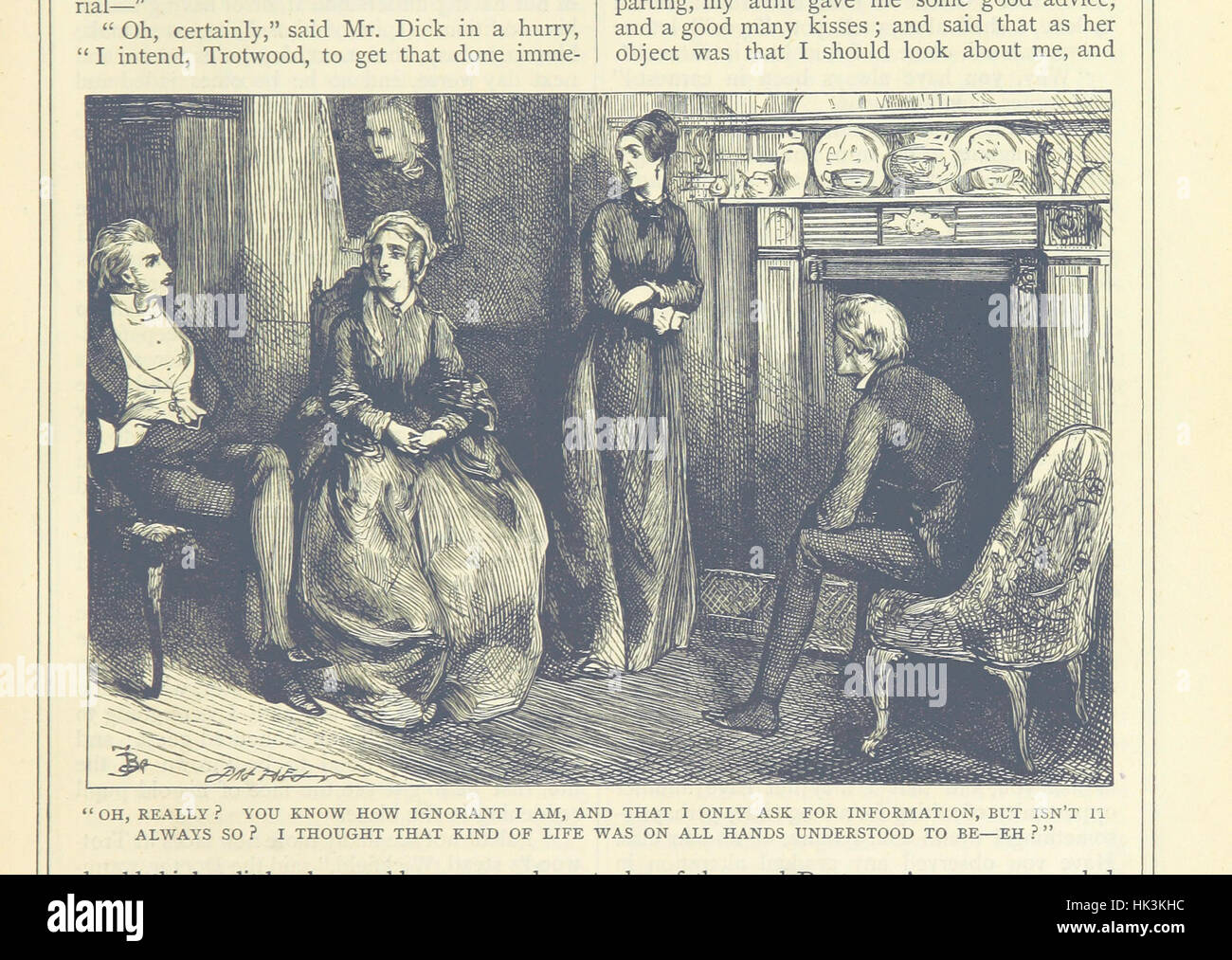 An illustration from 'The Works of Charles Dickens', depicting scenes ...