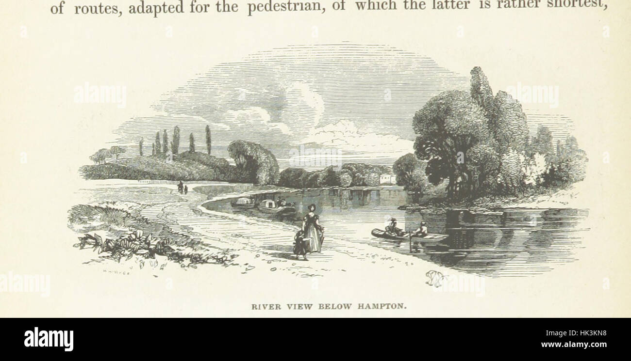 Illustration from 'A Picturesque Tour of the River Thames,' showing the ...