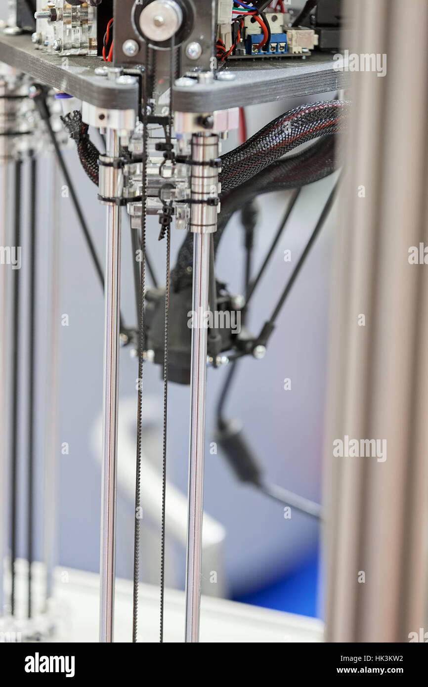 machine parts 3D printer,note shallow depth of field Stock Photo - Alamy