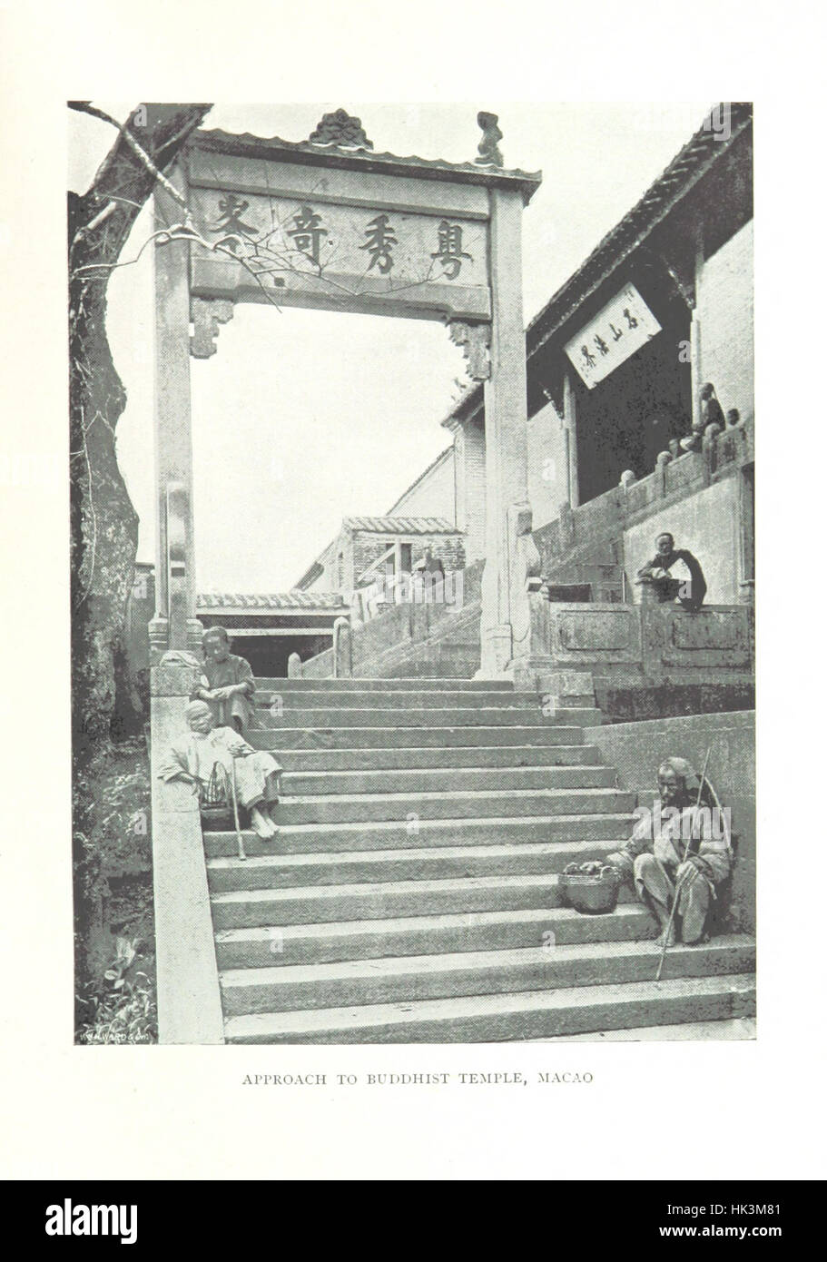 Photograph of a page from 'Through China with a Camera,' documenting a ...