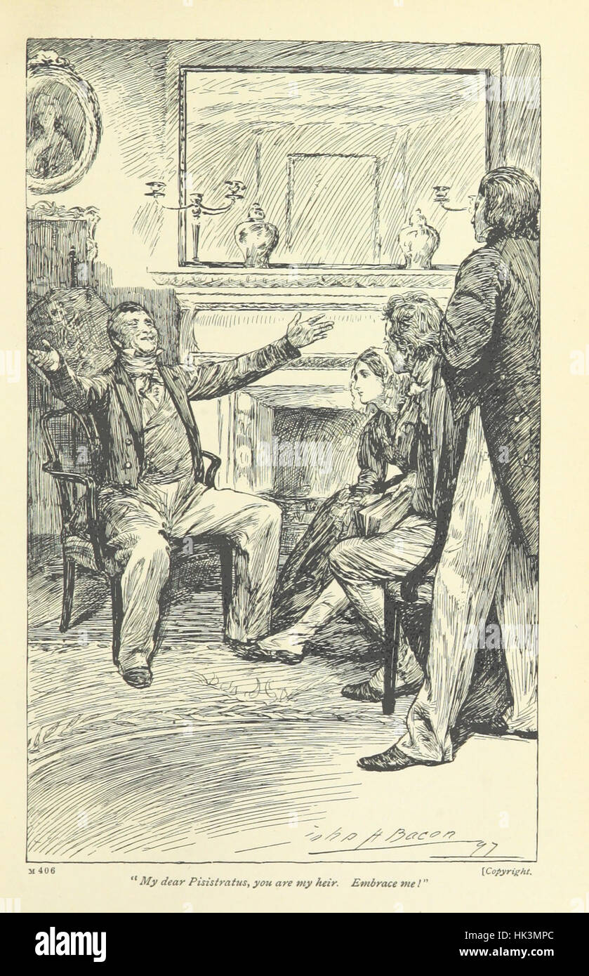 Image from 'The Caxtons,' a novel by Edward Bulwer-Lytton, capturing a ...