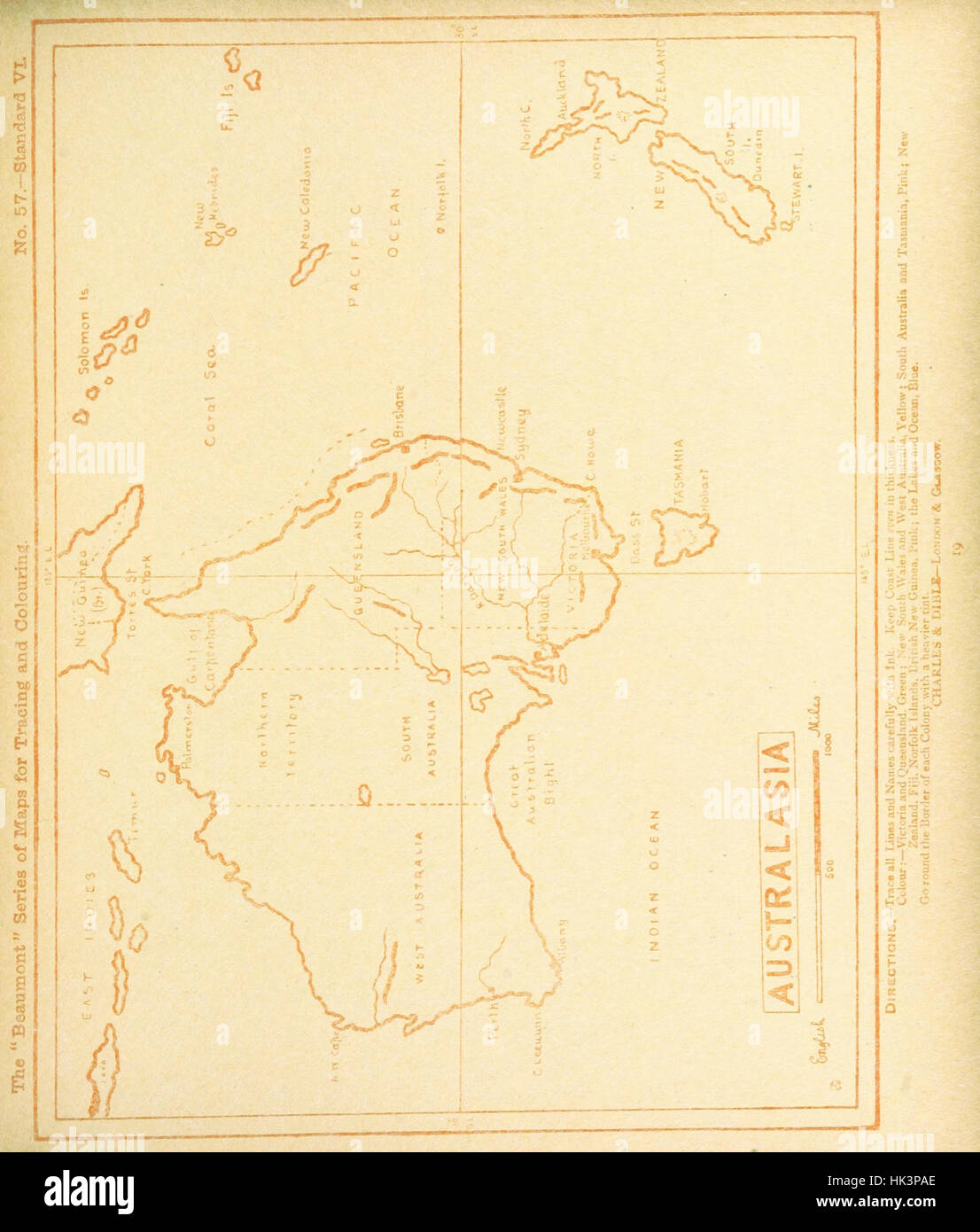 Image showing a map tracing exercise or geographical illustration from ...