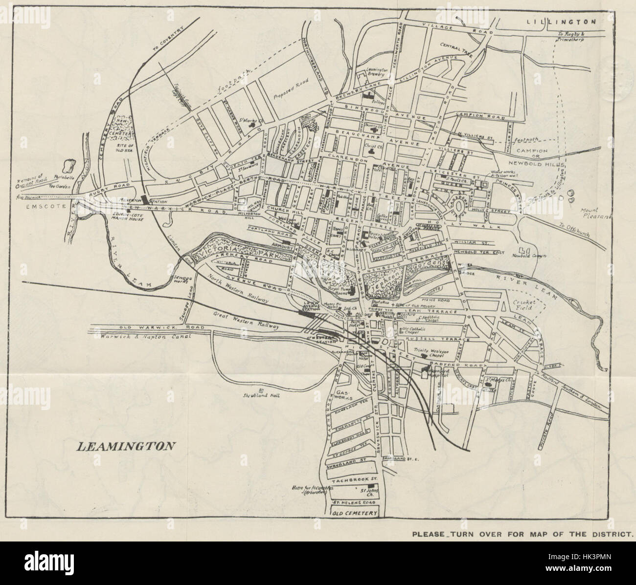 An image from the 'Illustrated Guide to Leamington Spa', showing ...