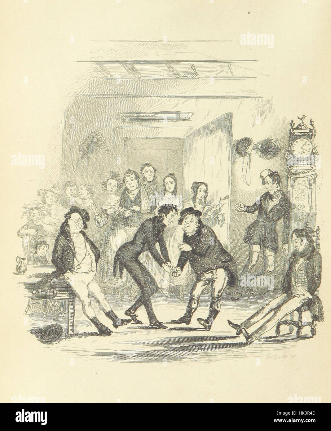 Illustration from 'Works of Charles Dickens', featuring scenes from ...