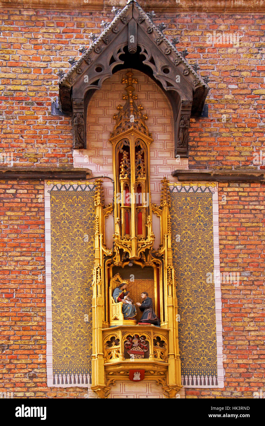 renaissance, adoration, flanders, tabernacle, bruges, detail ...