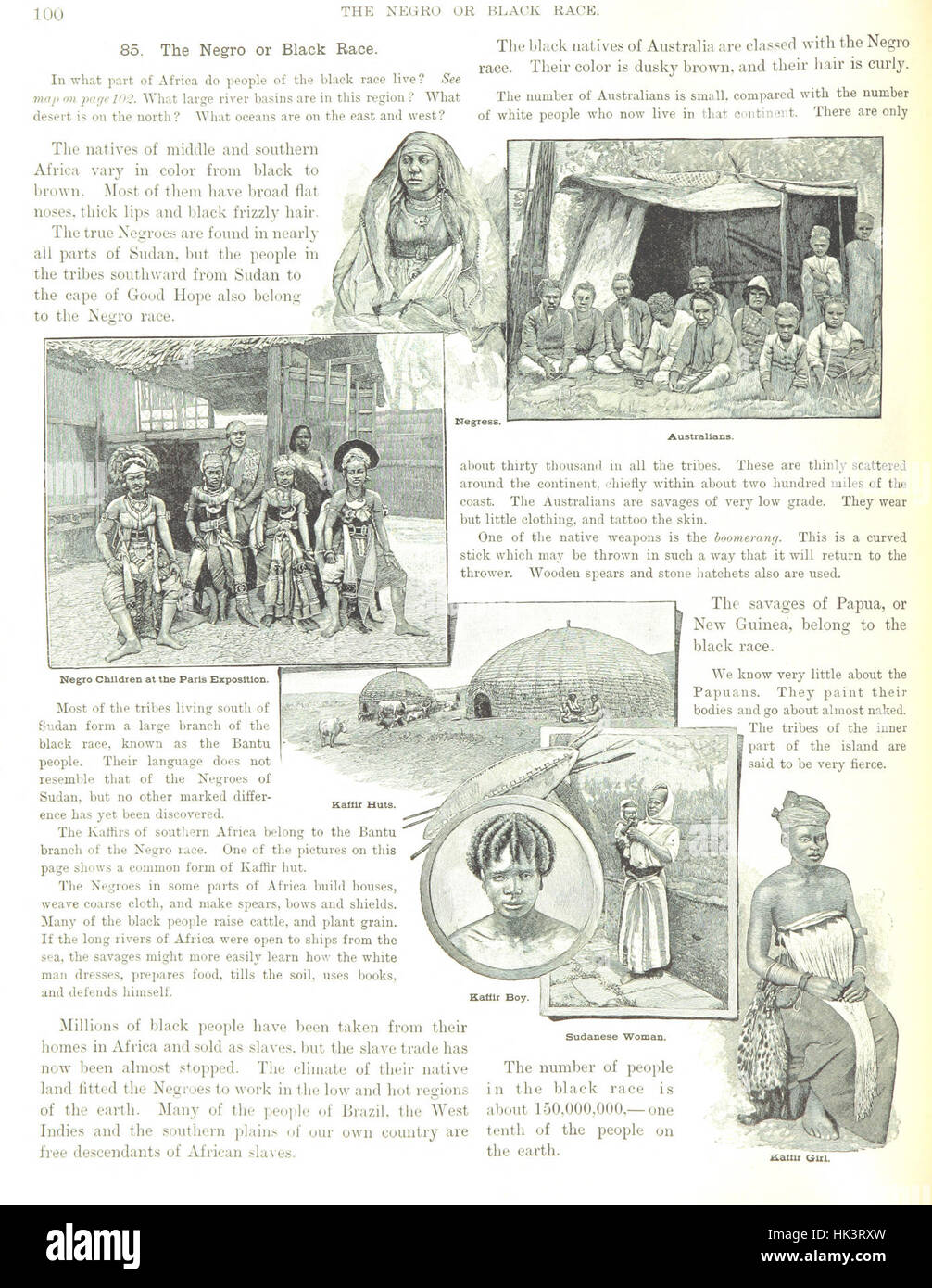 An illustration from 'Advanced Geography', depicting a map or diagram ...