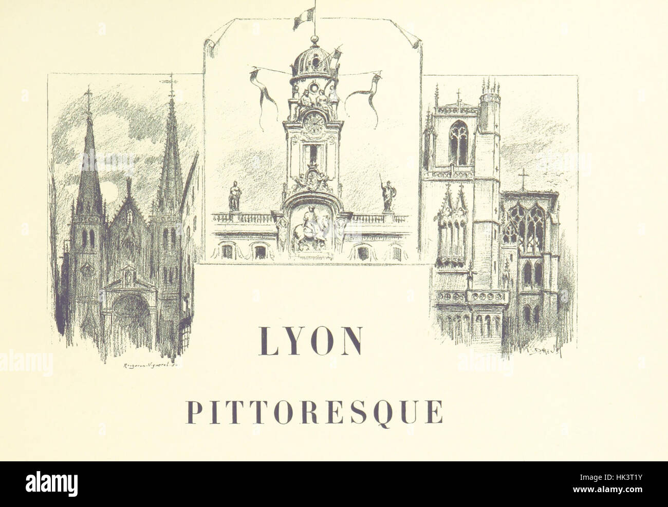 Image from 'Lyon Pittoresque,' featuring illustrations of Lyon, France ...