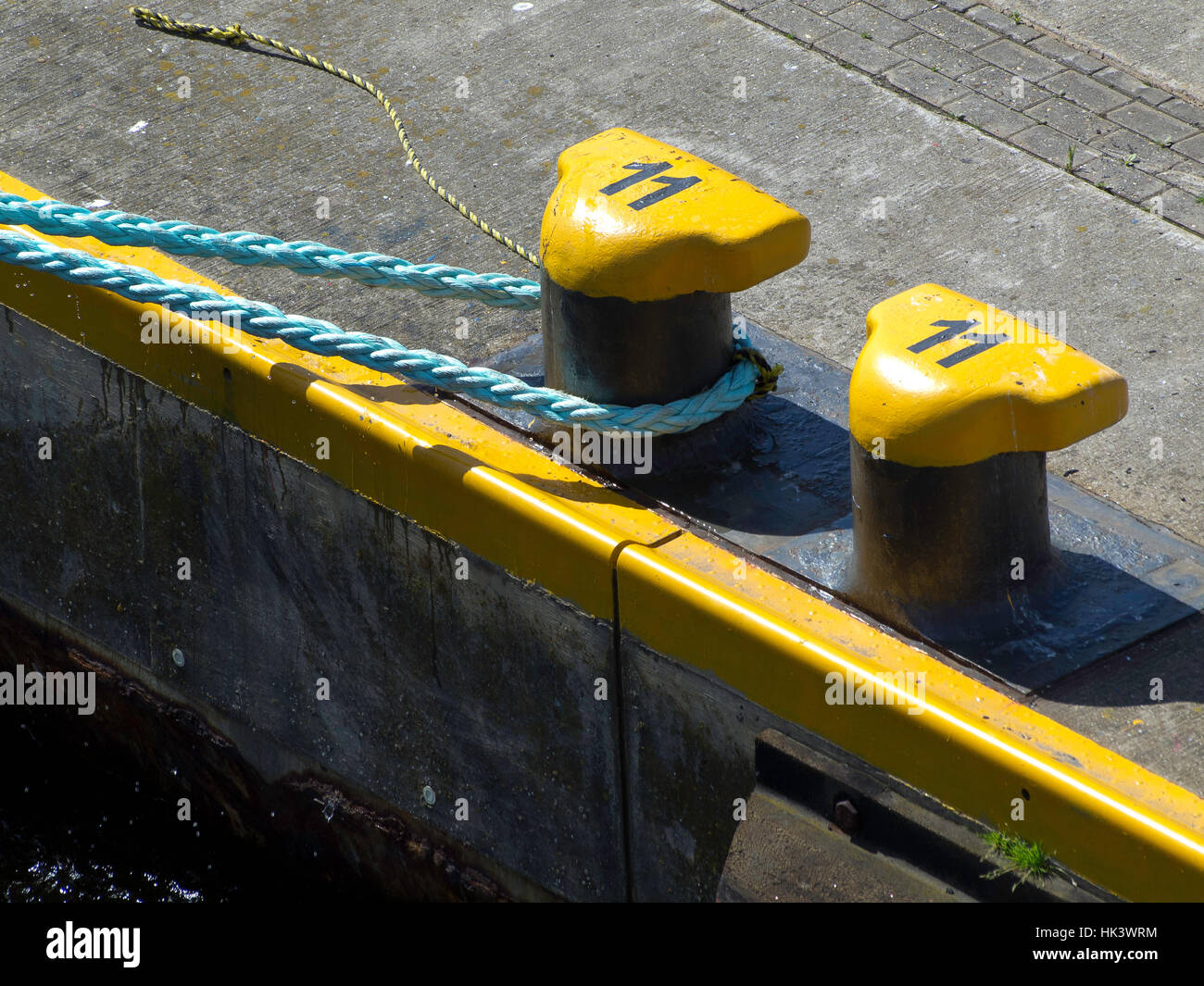 harbor, harbours, pier, yellow, rope, seafaring, harbor, harbours, pier ...