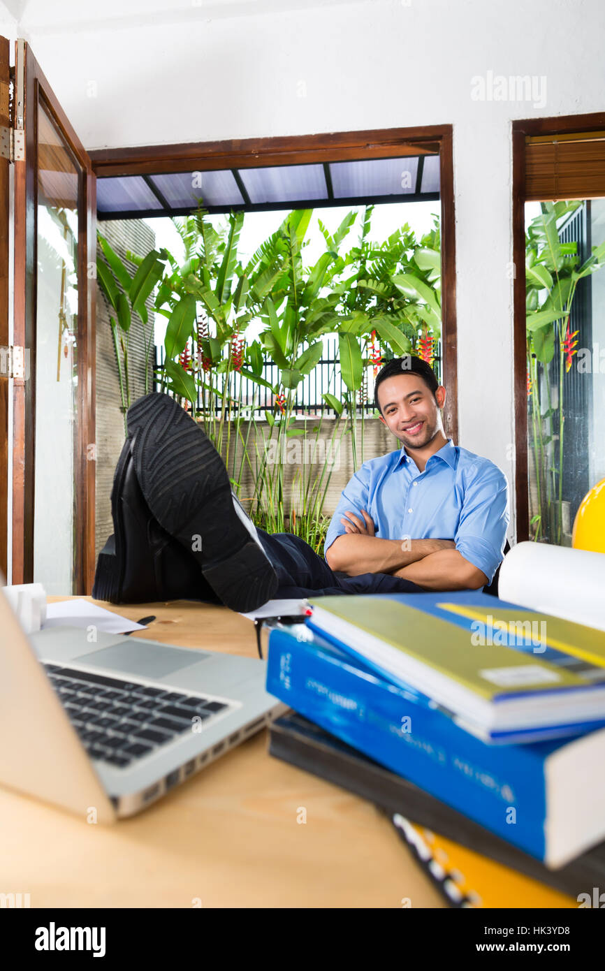 architect at home at work Stock Photo - Alamy