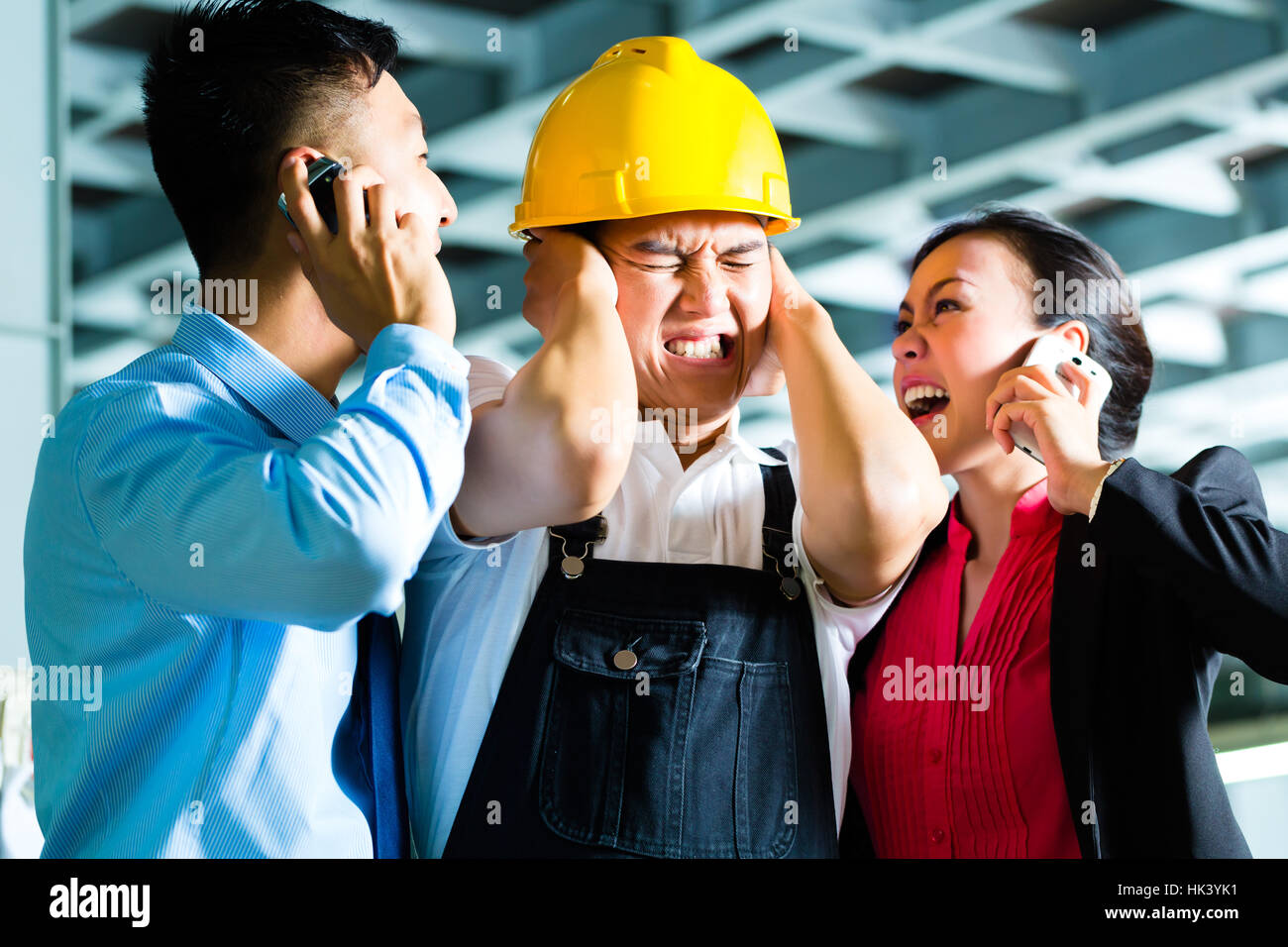 workers,production manager and owner in factory Stock Photo - Alamy