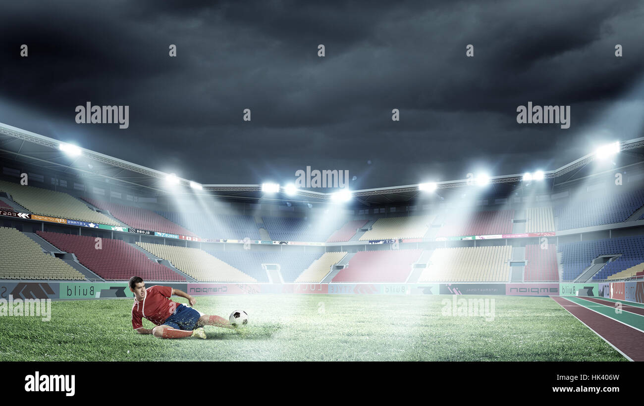 Sliding tackle hi-res stock photography and images - Alamy