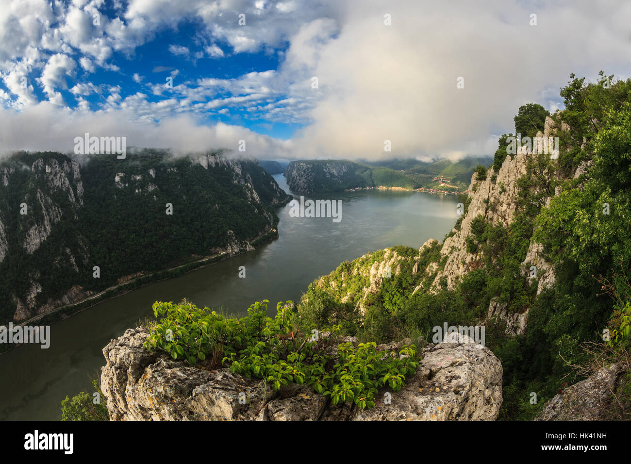 romania, landscape, scenery, countryside, nature, clouds, river, water ...