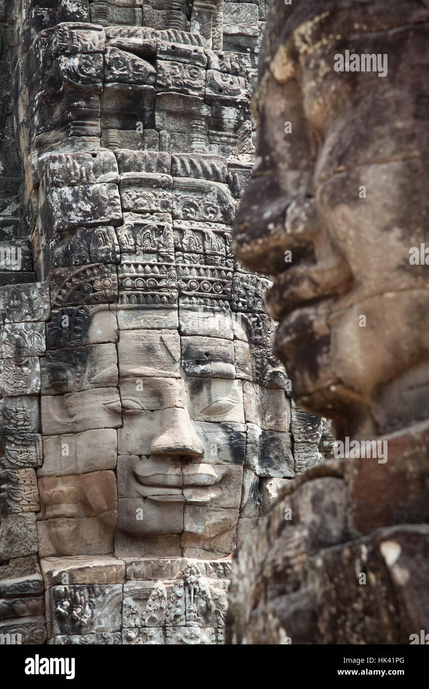 temple, stone, face, ruin, style of construction, architecture ...