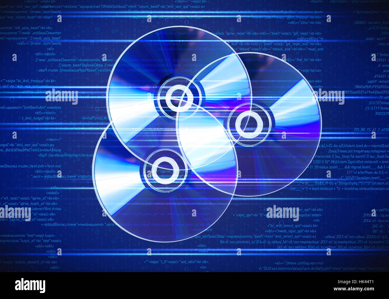 Collection of three cd discs on digital background Stock Photo - Alamy
