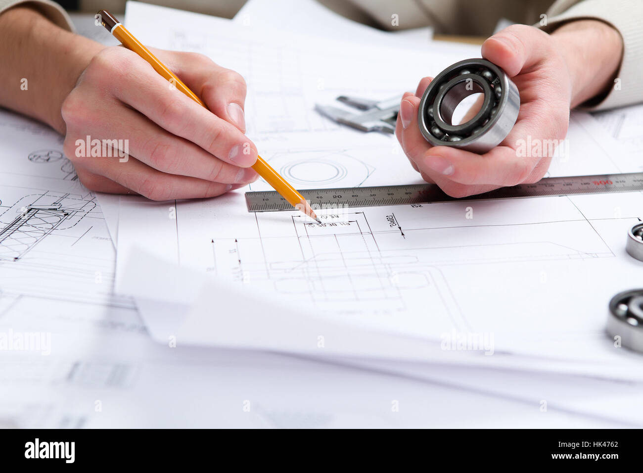 Drafting machine drawing hi-res stock photography and images - Alamy