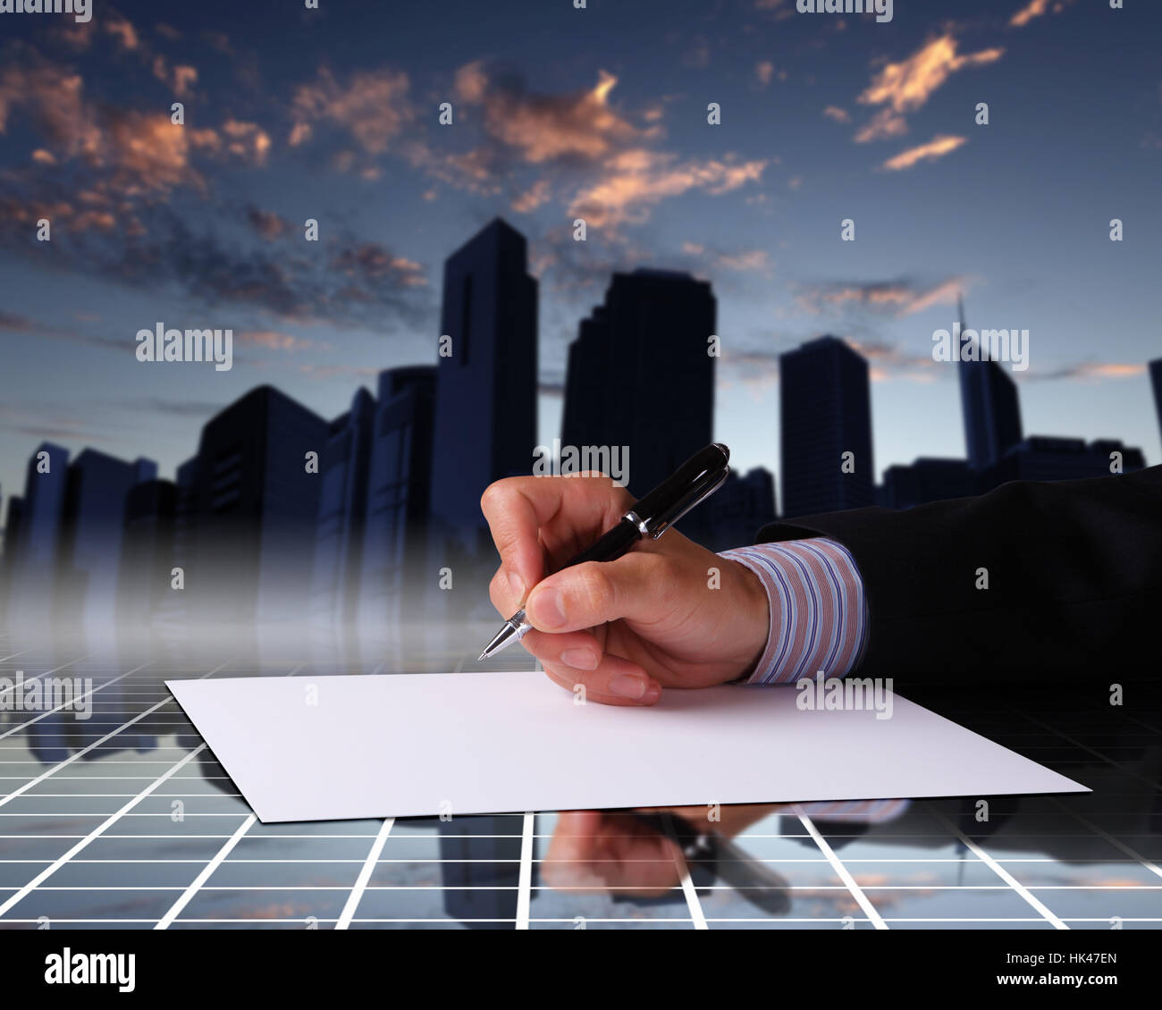 Signing document construction hi-res stock photography and images - Alamy