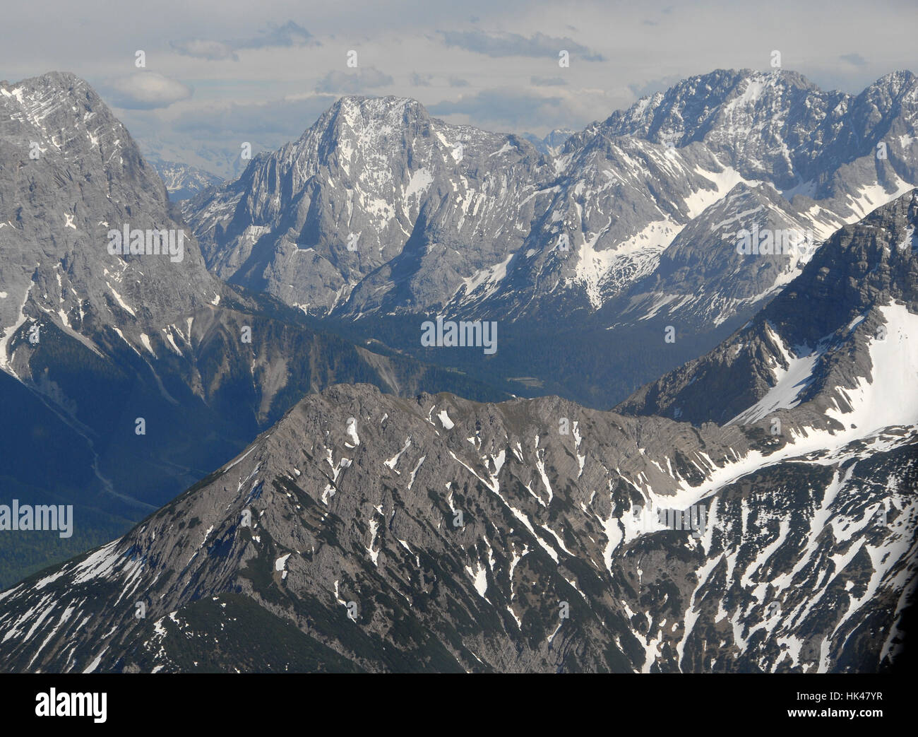alps, bavaria, aerial view, germany, german federal republic, mountain ...