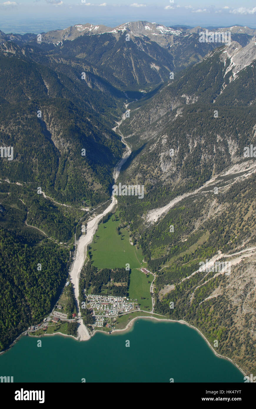 alps, bavaria, aerial view, germany, german federal republic, scenery ...
