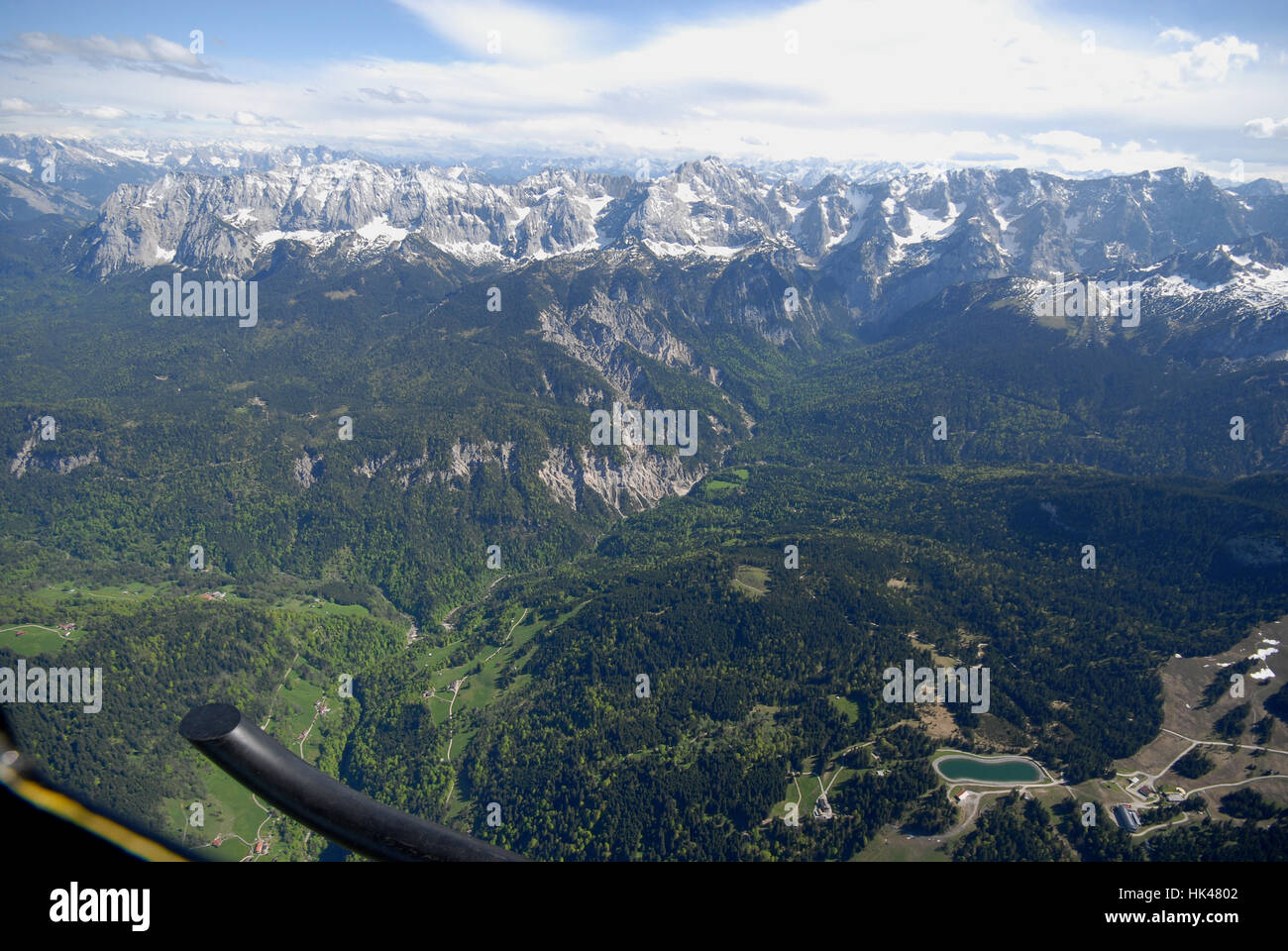 alps, bavaria, aerial view, germany, german federal republic, scenery ...