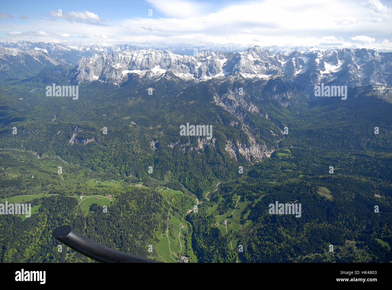 alps, bavaria, aerial view, germany, german federal republic, scenery ...