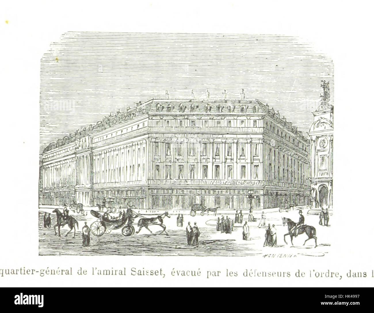 An image from 'Paris Insurgée,' illustrating the events of the Paris ...