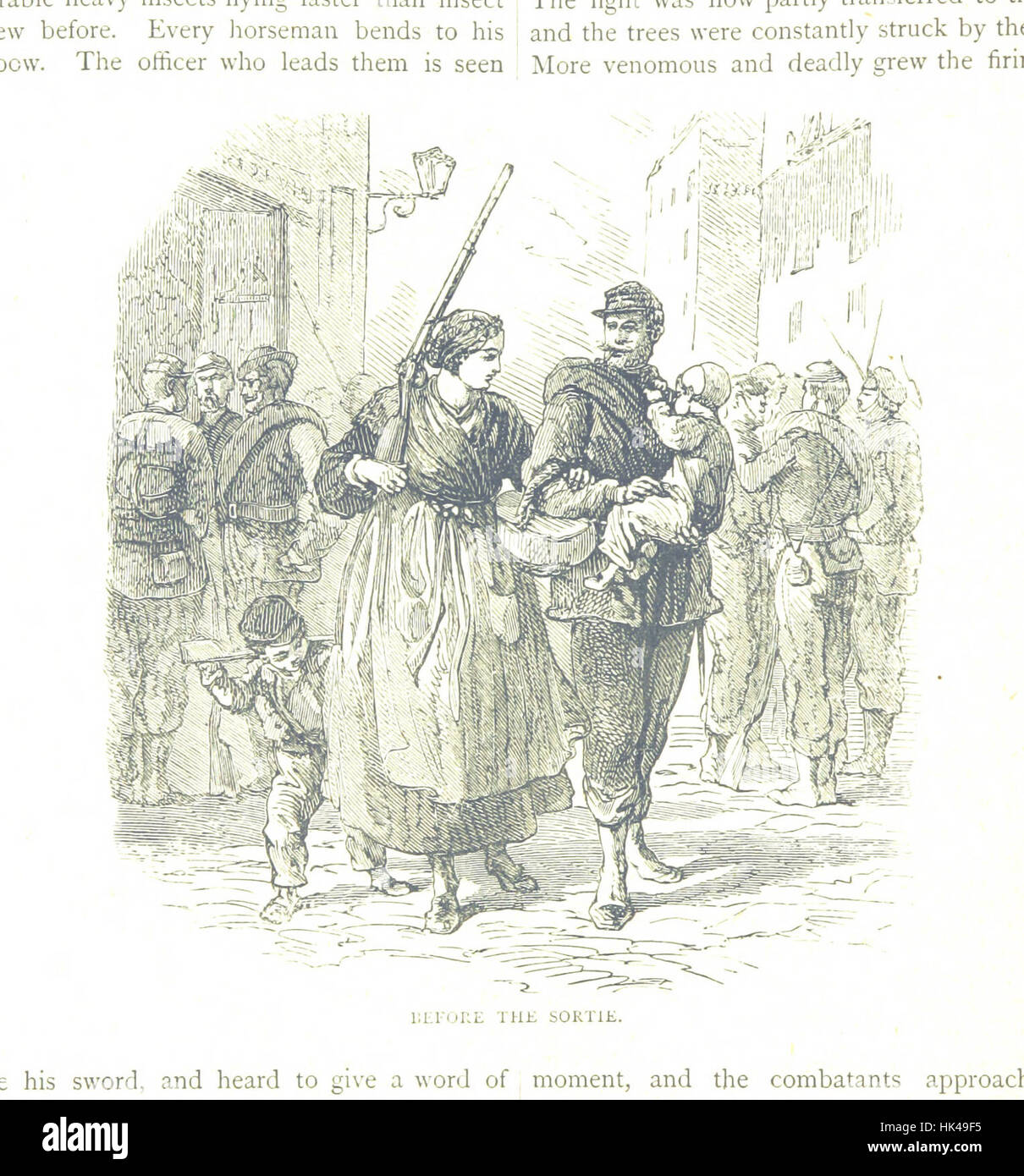 An illustration from 'Cassell's History of the War between France and ...