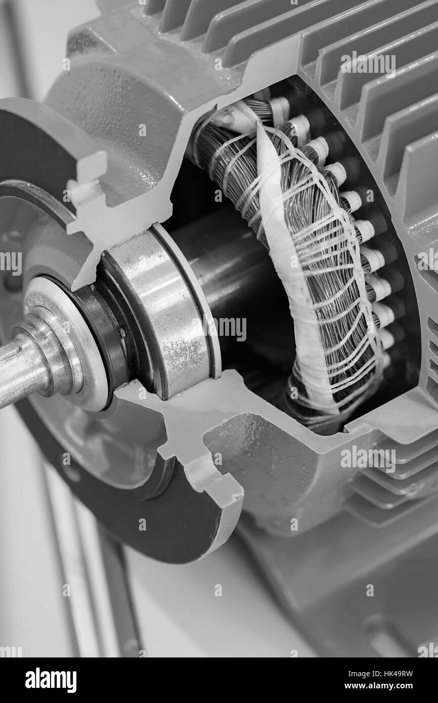 section of vertical gear unit with cylindrical gears, note shallow ...