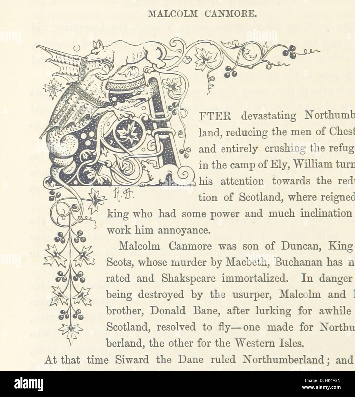 An illustration from 'Danes, Saxons, and Normans', depicting the early ...