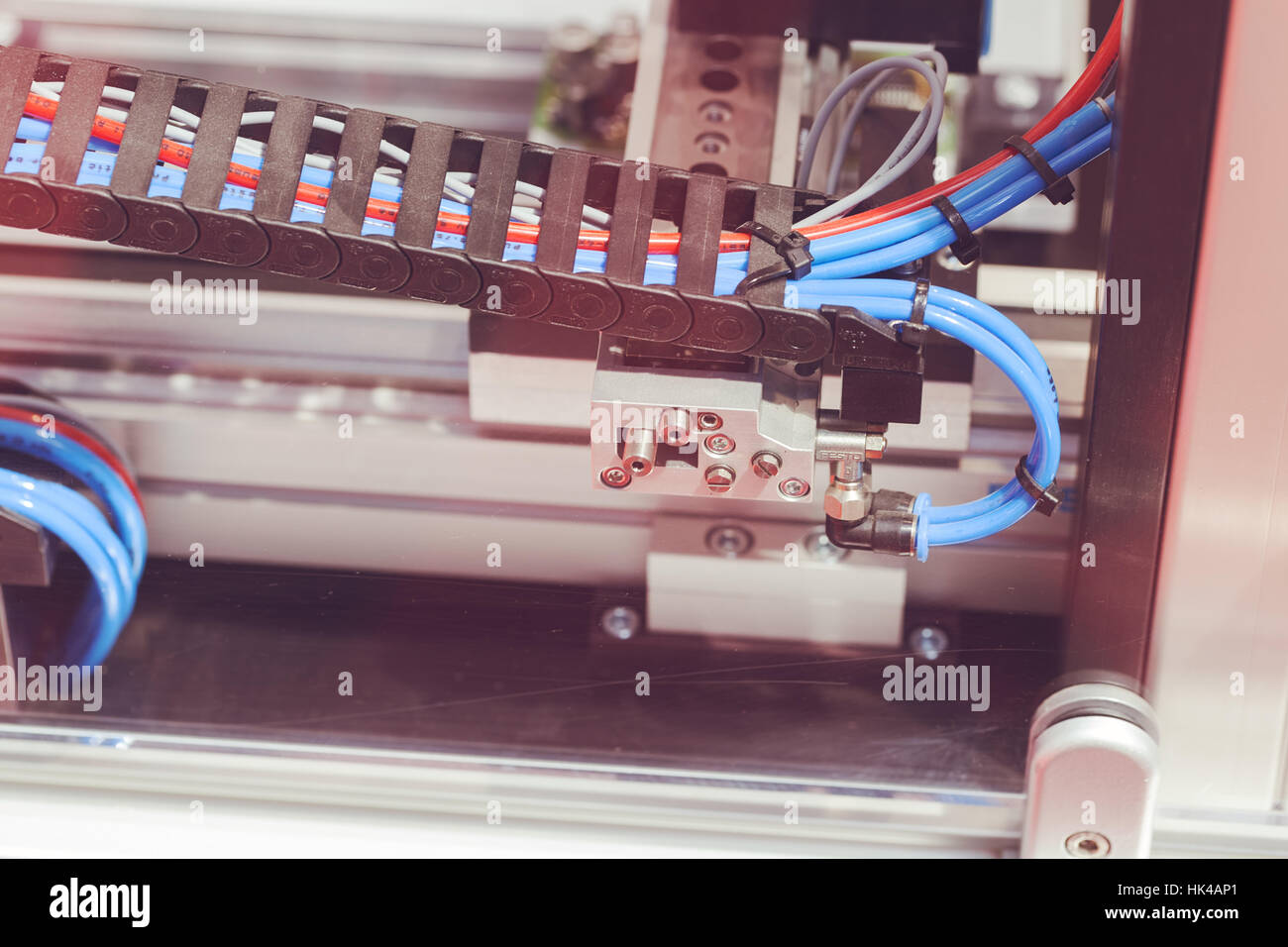 parts of the machine with cylinders, note shallow depth of field Stock ...