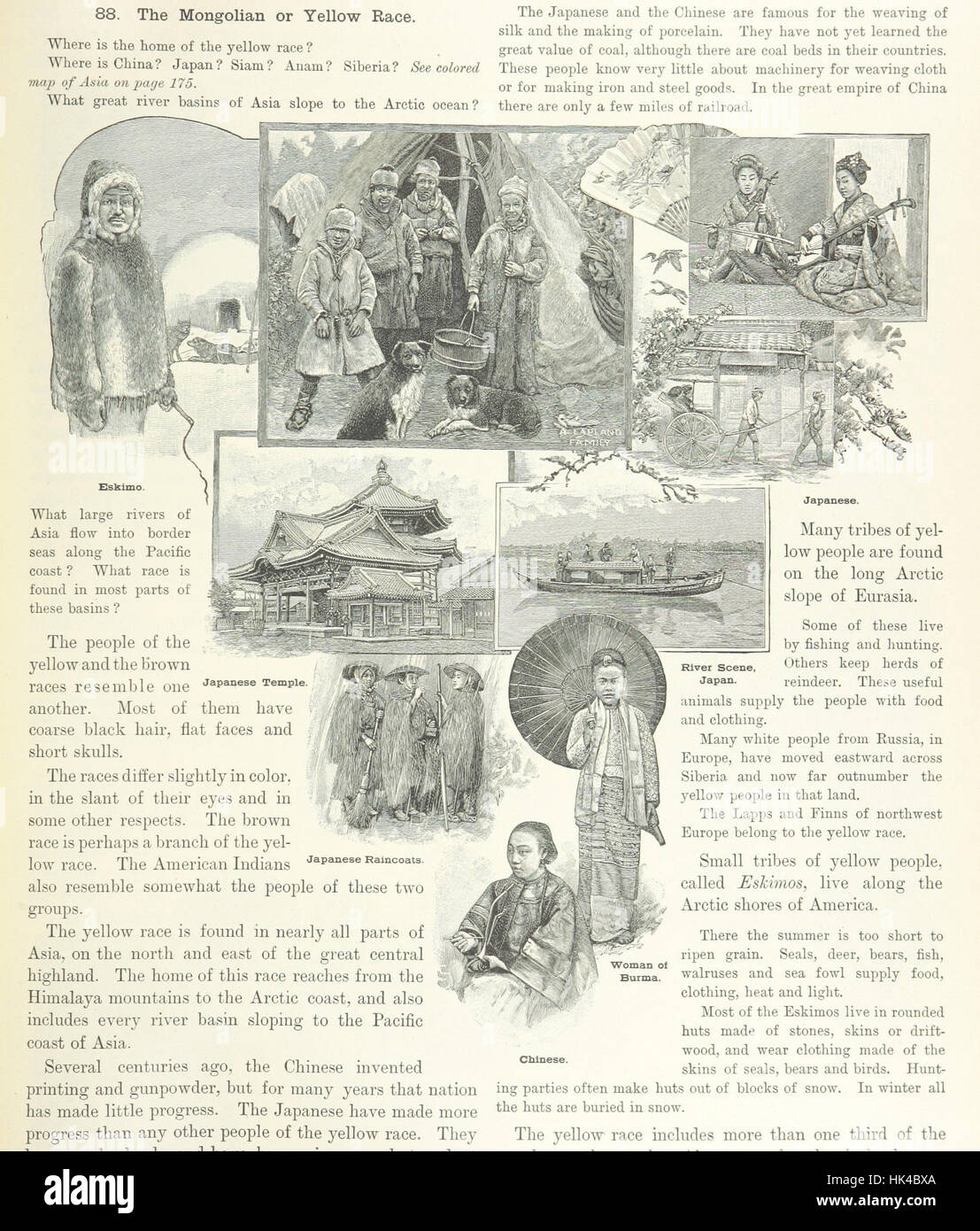 Illustration from 'Advanced Geography', showing complex geographical ...